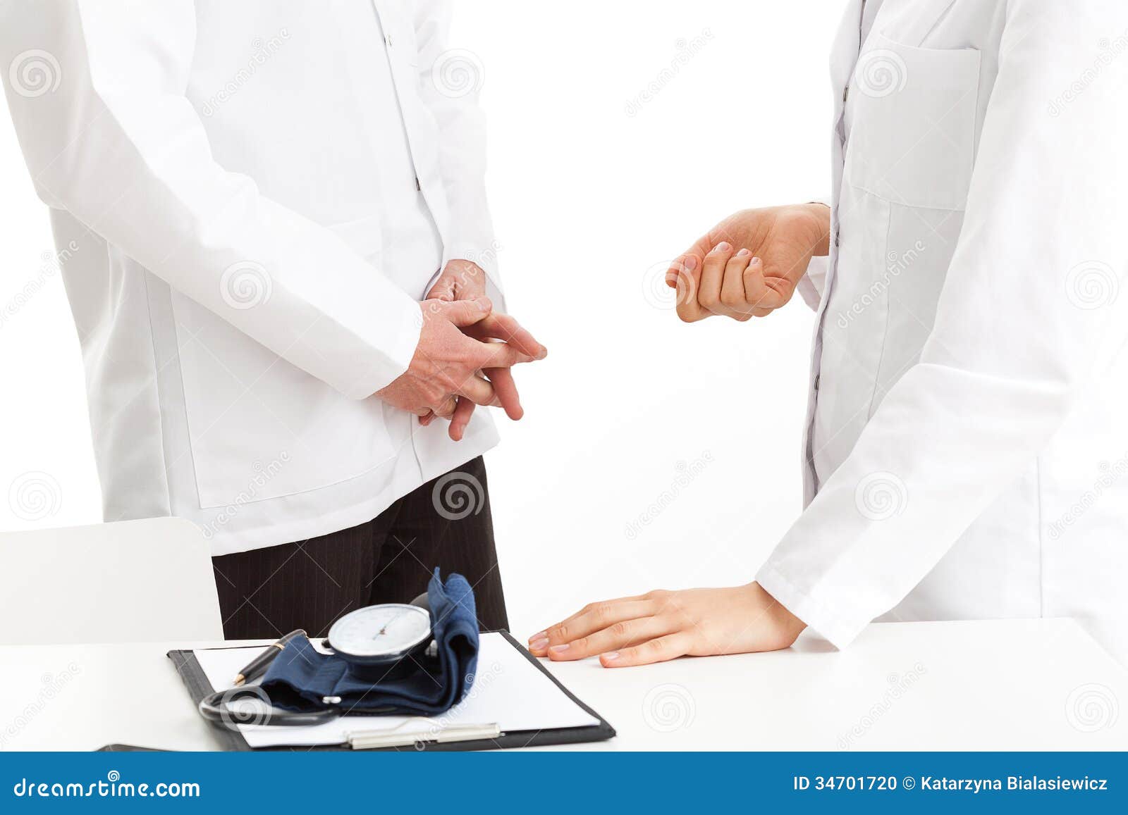 Two doctors at work stock photo. Image of doctor, female - 34701720