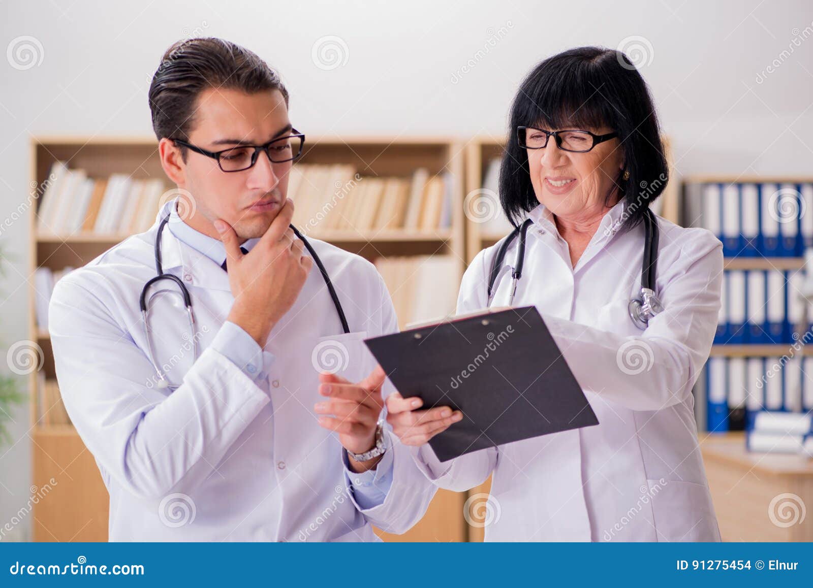 The Two Doctors Working in the Lab Stock Photo - Image of clinical ...