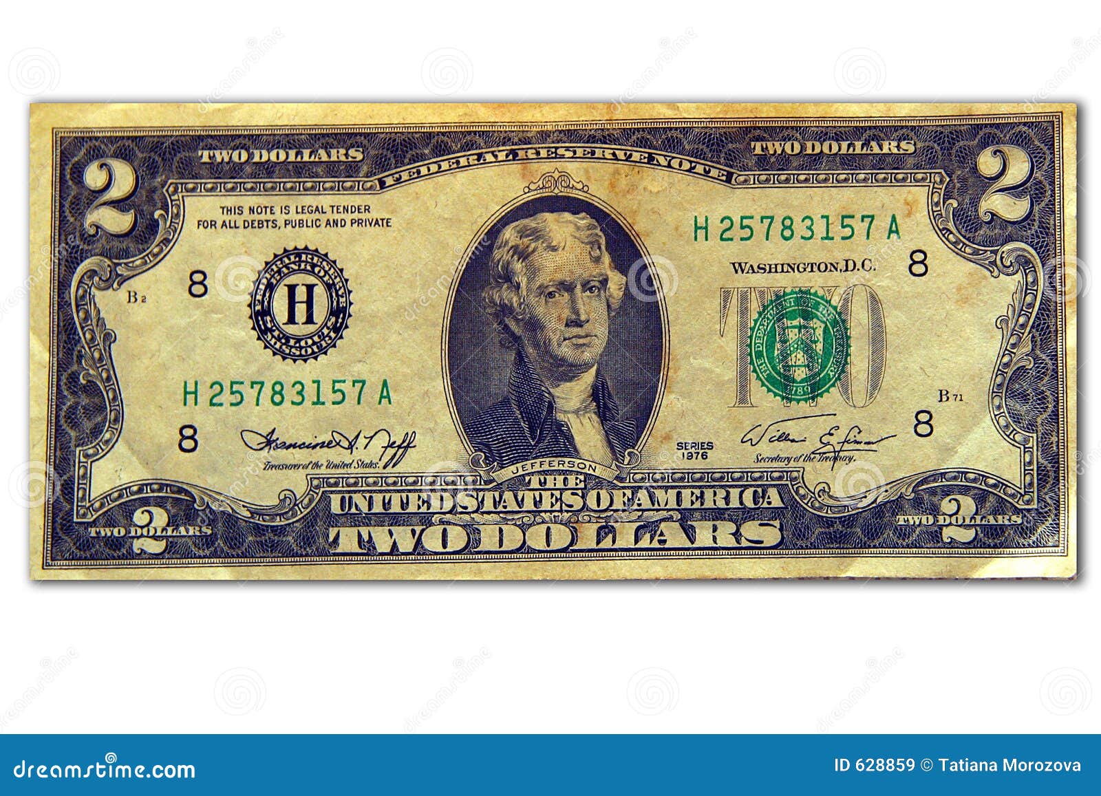 Two dollars stock image. Image of dollars, serial, dollar - 628859