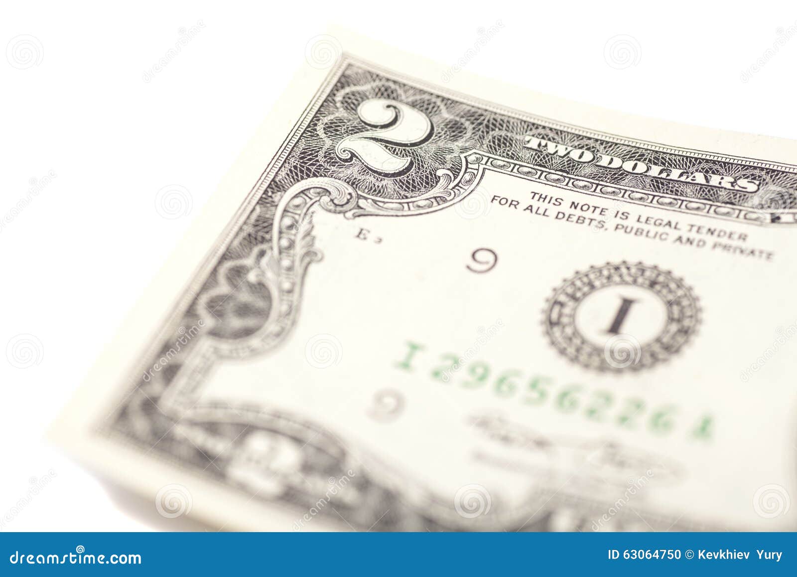 Two dollars bill stock photo. Image of market, paper - 63064750