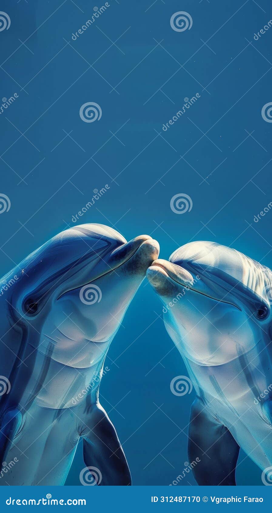 Two Dolphins Facing Each Other Underwater Stock Photo - Image of scene ...