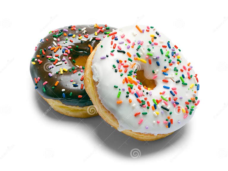 Two Donuts stock image. Image of circle, isolated, couple - 142080187