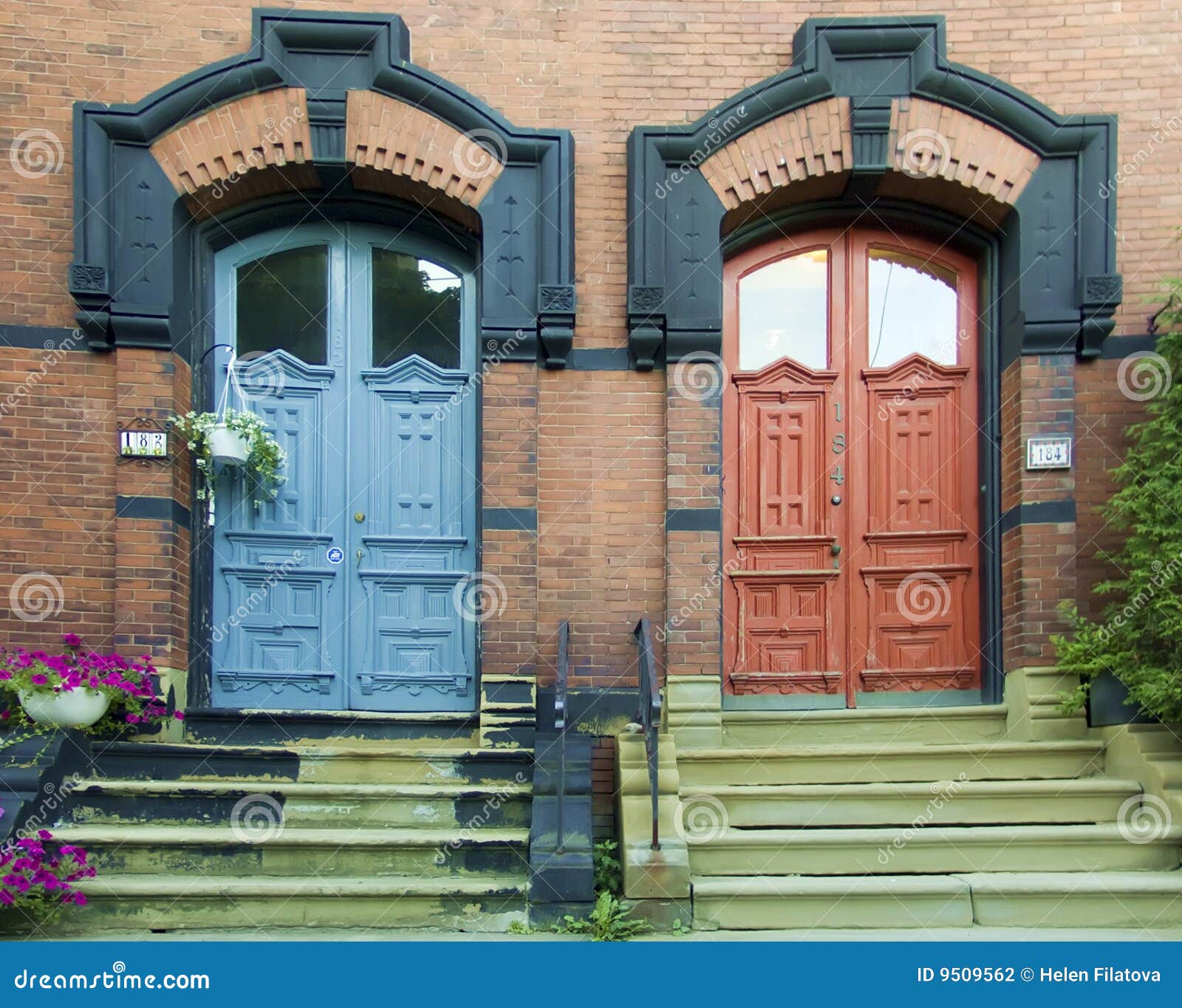 Two doors stock photo. Image of entrance, home, porch - 9509562