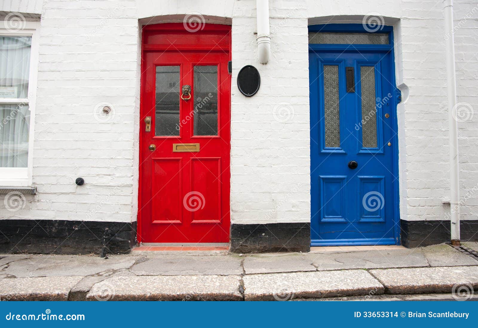 Two doors. stock photo. Image of differentiated, architecture - 33653314