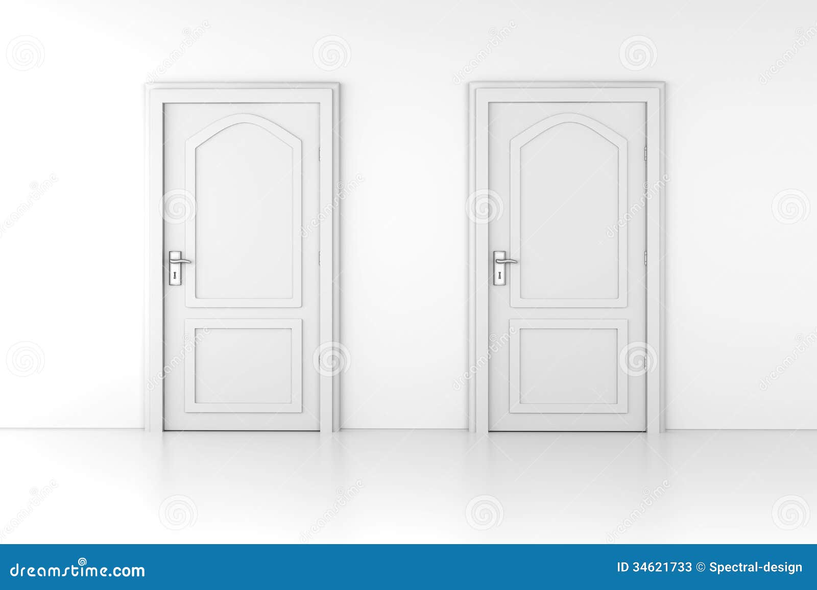 Two Doors stock illustration. Illustration of gate, building - 34621733