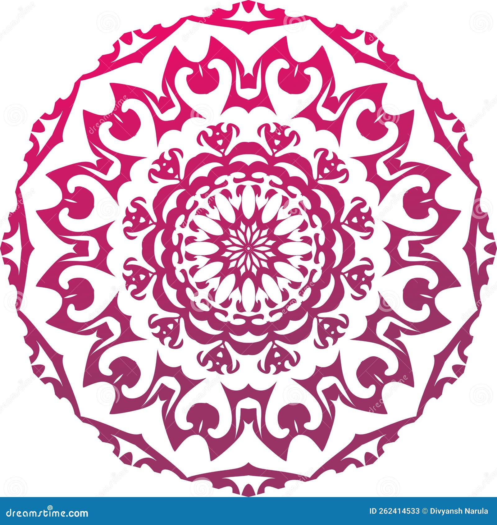 Two Double Shade Mandala in Logo Pattern Stock Illustration ...