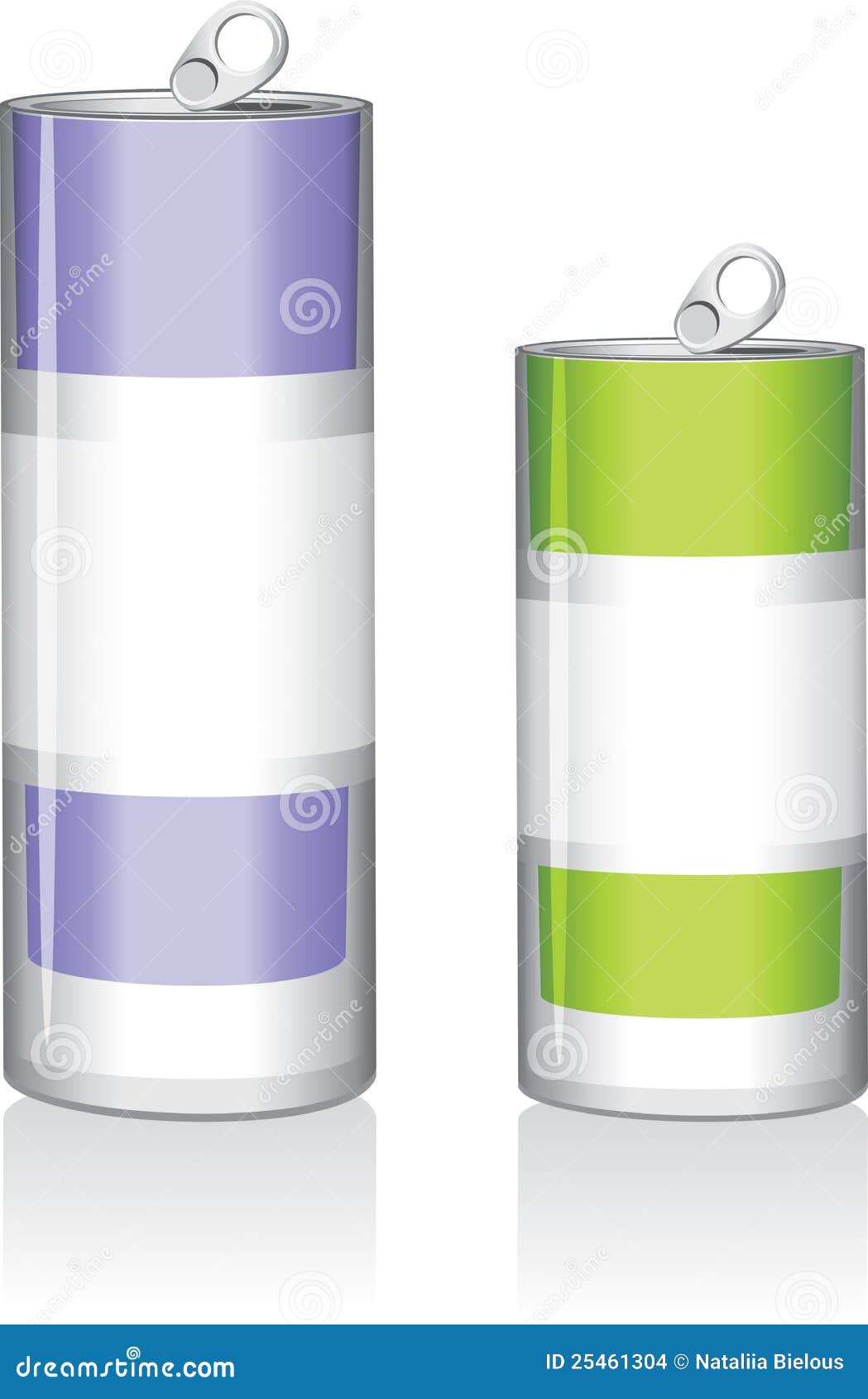 Two drink cans stock vector. Illustration of fizzy, juice - 25461304