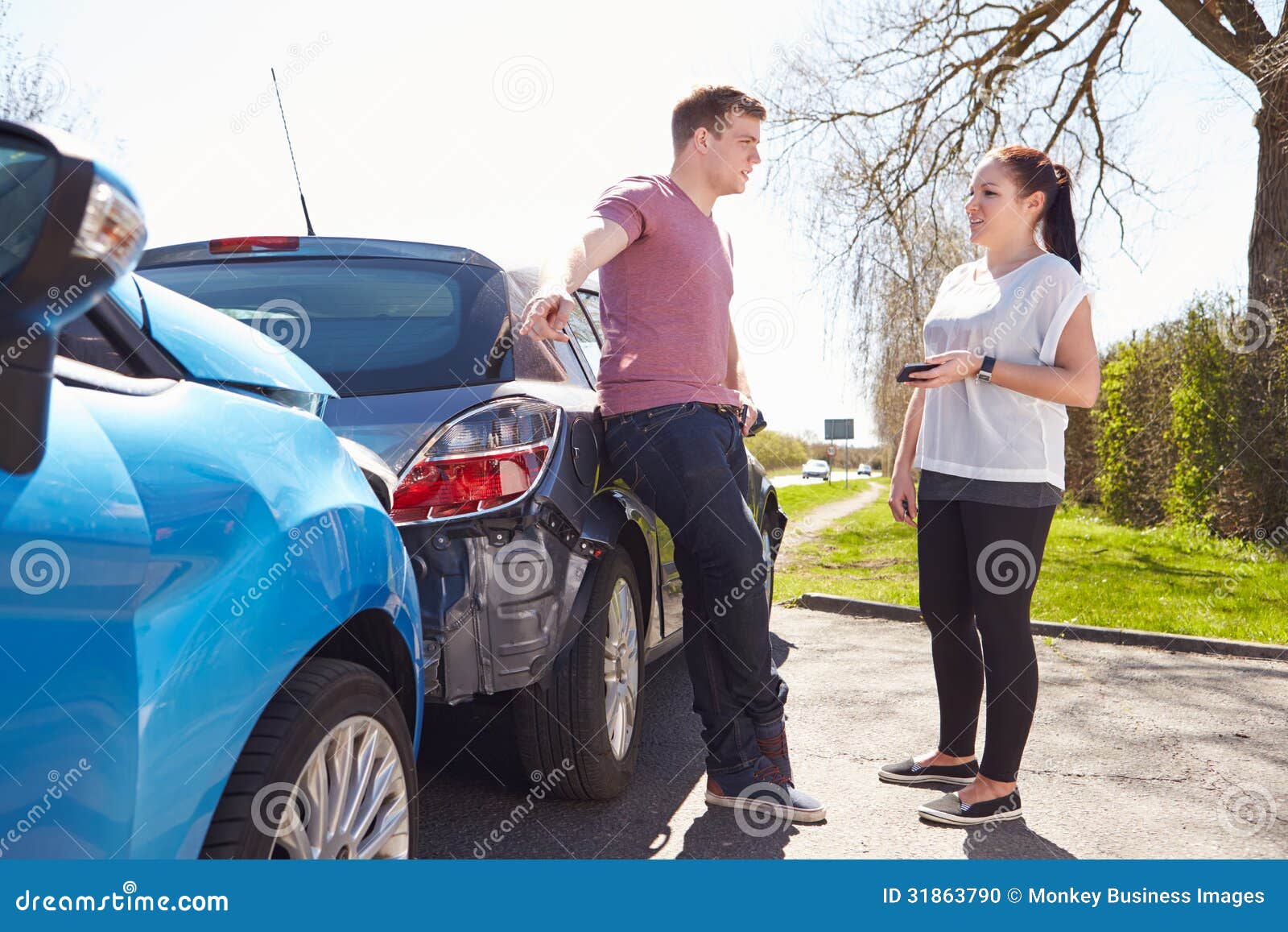 Two Drivers Arguing after Traffic Accident Stock Photo - Image of ...