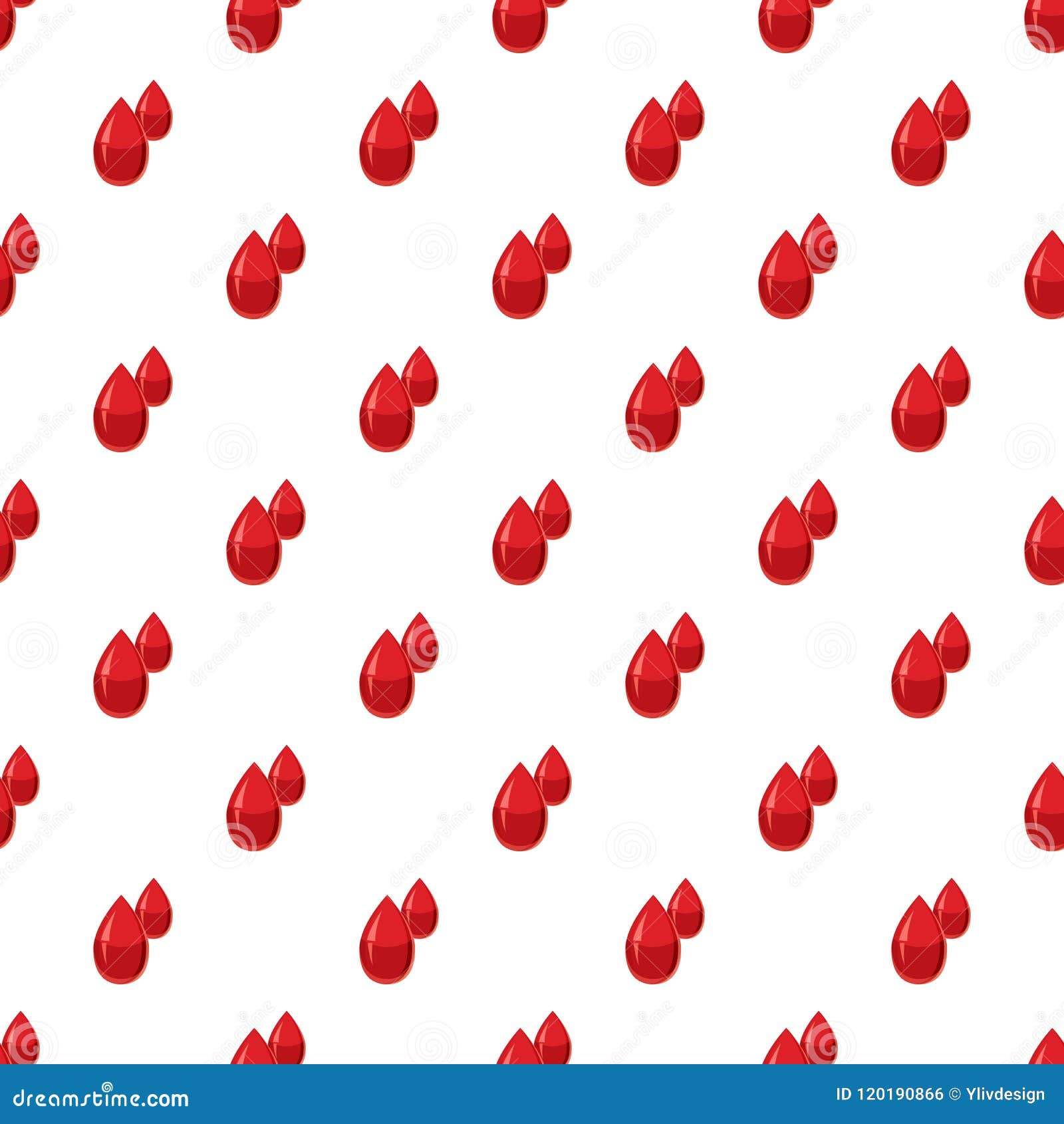 Erythrocyte Pattern Seamless. Red Blood Cell Background Cartoon Vector ...