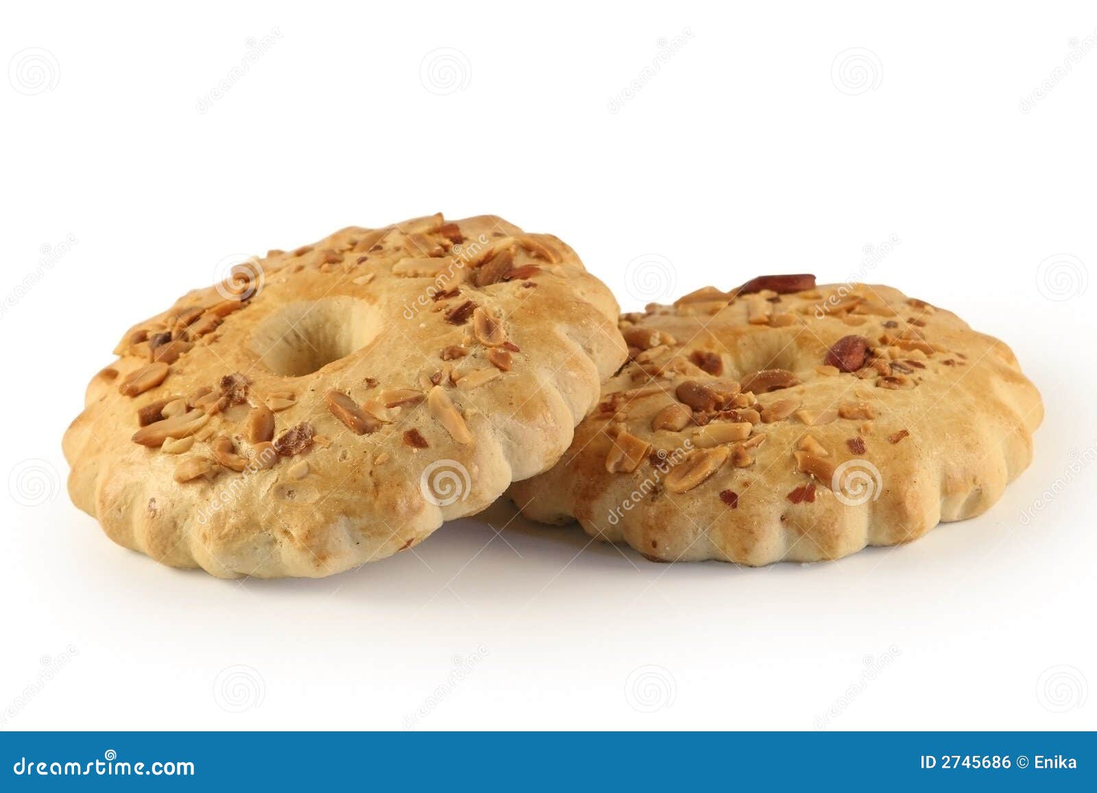 Two dry biscuits. stock photo. Image of dough, salt, crusty - 2745686