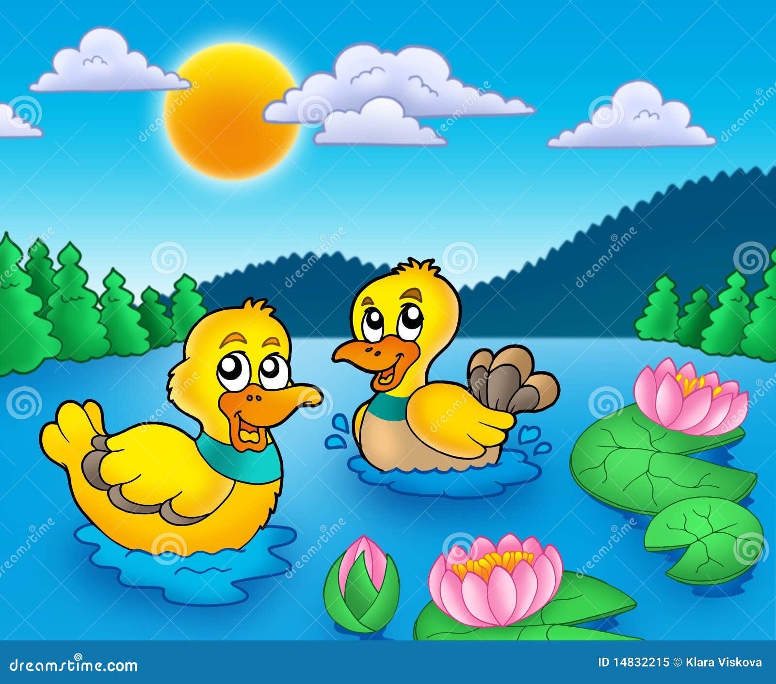 Water Off A Ducks Back Cartoon | CartoonDealer.com #36345959