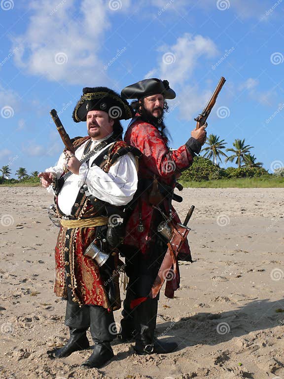 Two Dueling Pirates stock image. Image of history, danger - 19403563