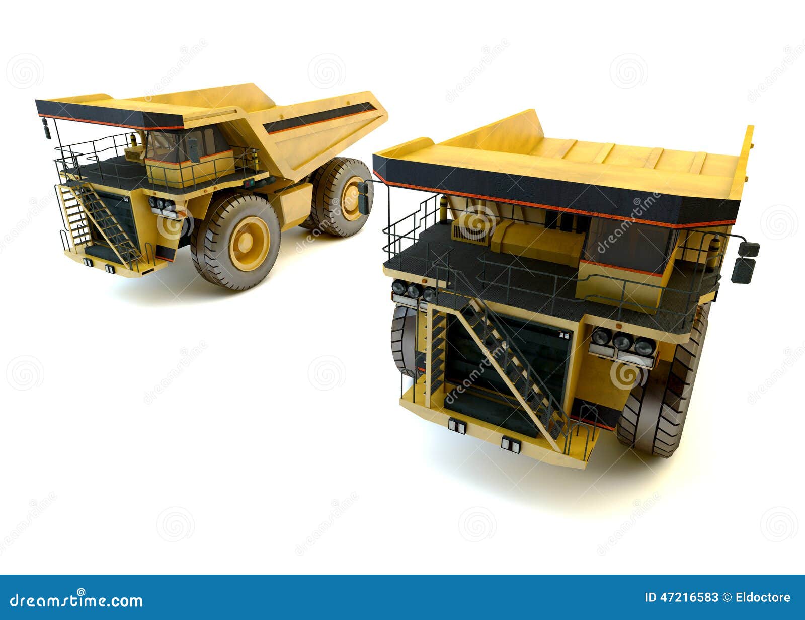 Two Dumper Industrial Trucks Royalty-Free Stock Photo | CartoonDealer ...