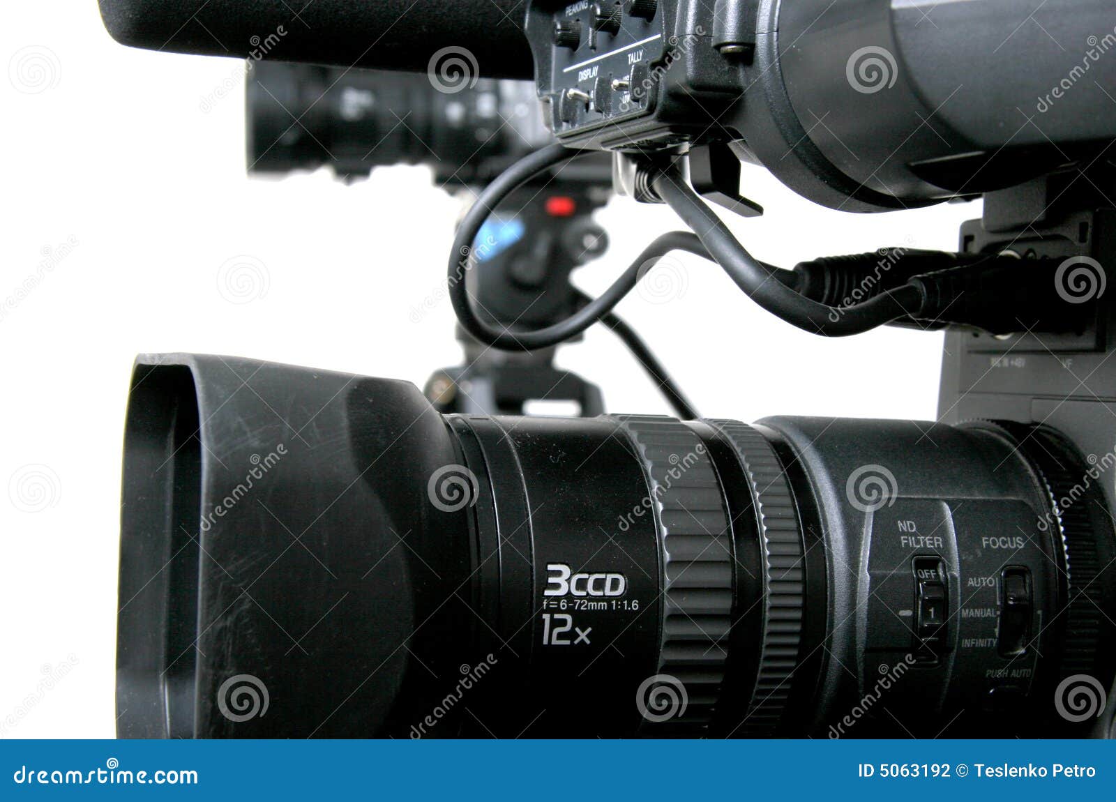 Two dv-camcorders stock photo. Image of movie, filming - 5063192