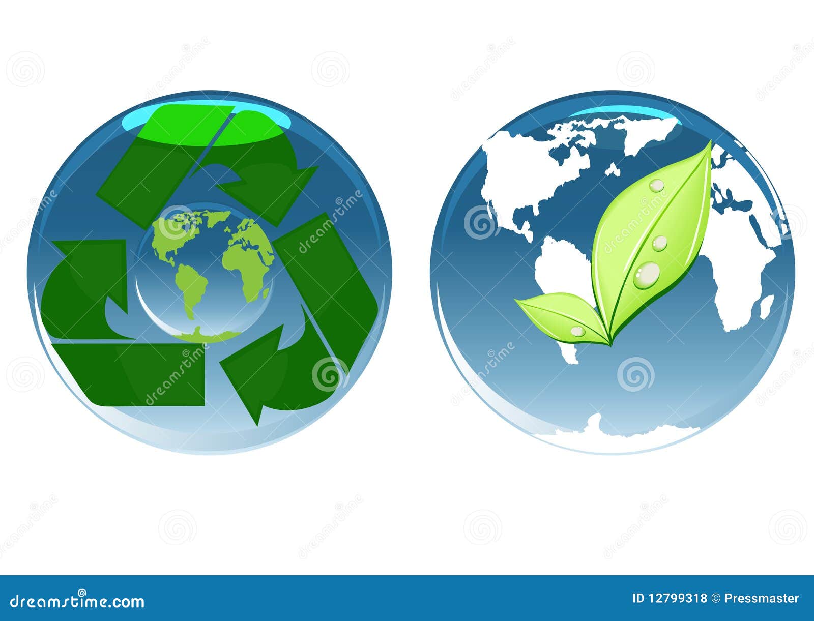 Two earths stock illustration. Illustration of geography - 12799318