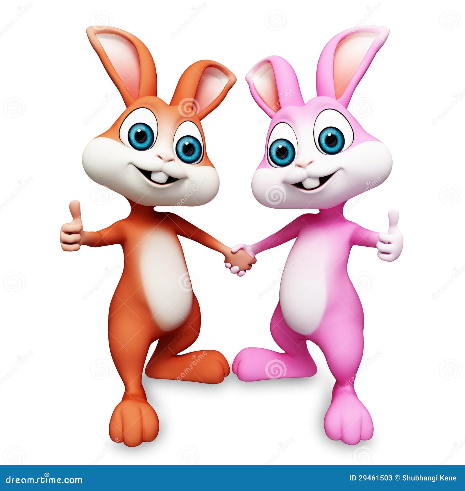 Two easter bunny stock illustration. Illustration of celebrate - 29461503