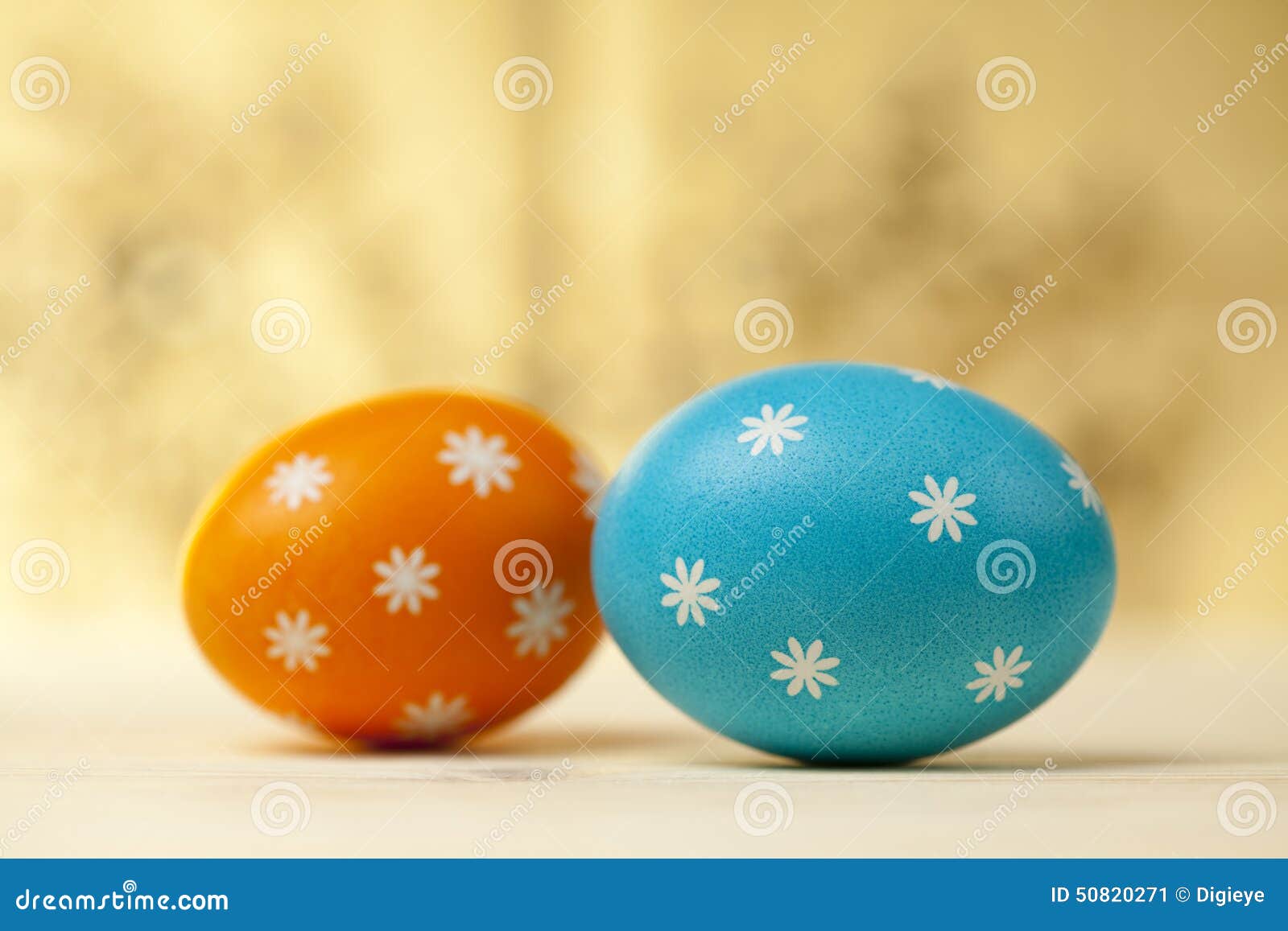 Two Easter eggs stock image. Image of decorated, event - 50820271