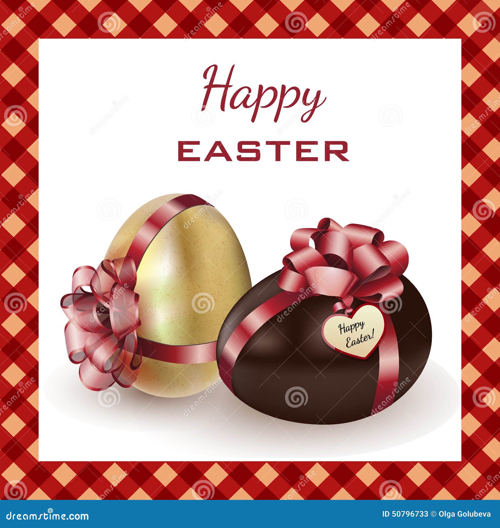 Two easter eggs stock illustration. Illustration of symbol - 50796733