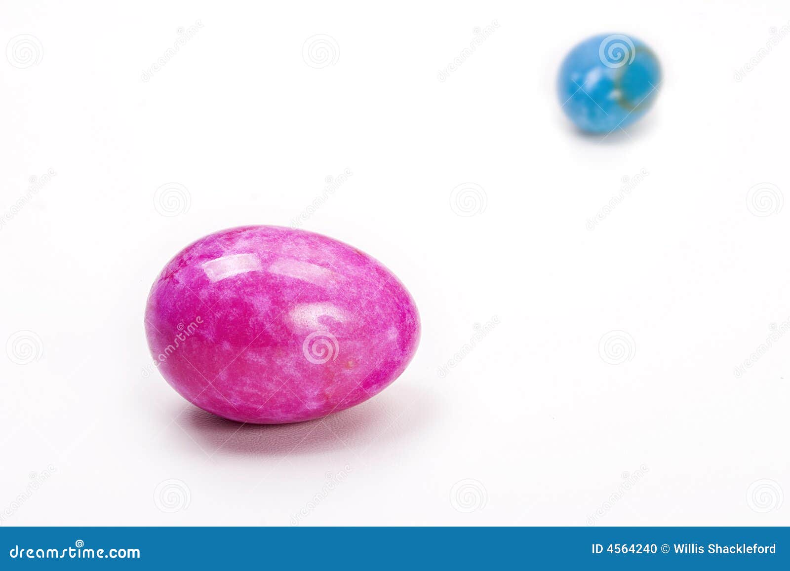 Two Easter Eggs on a White Background Stock Photo - Image of hide, hunt ...