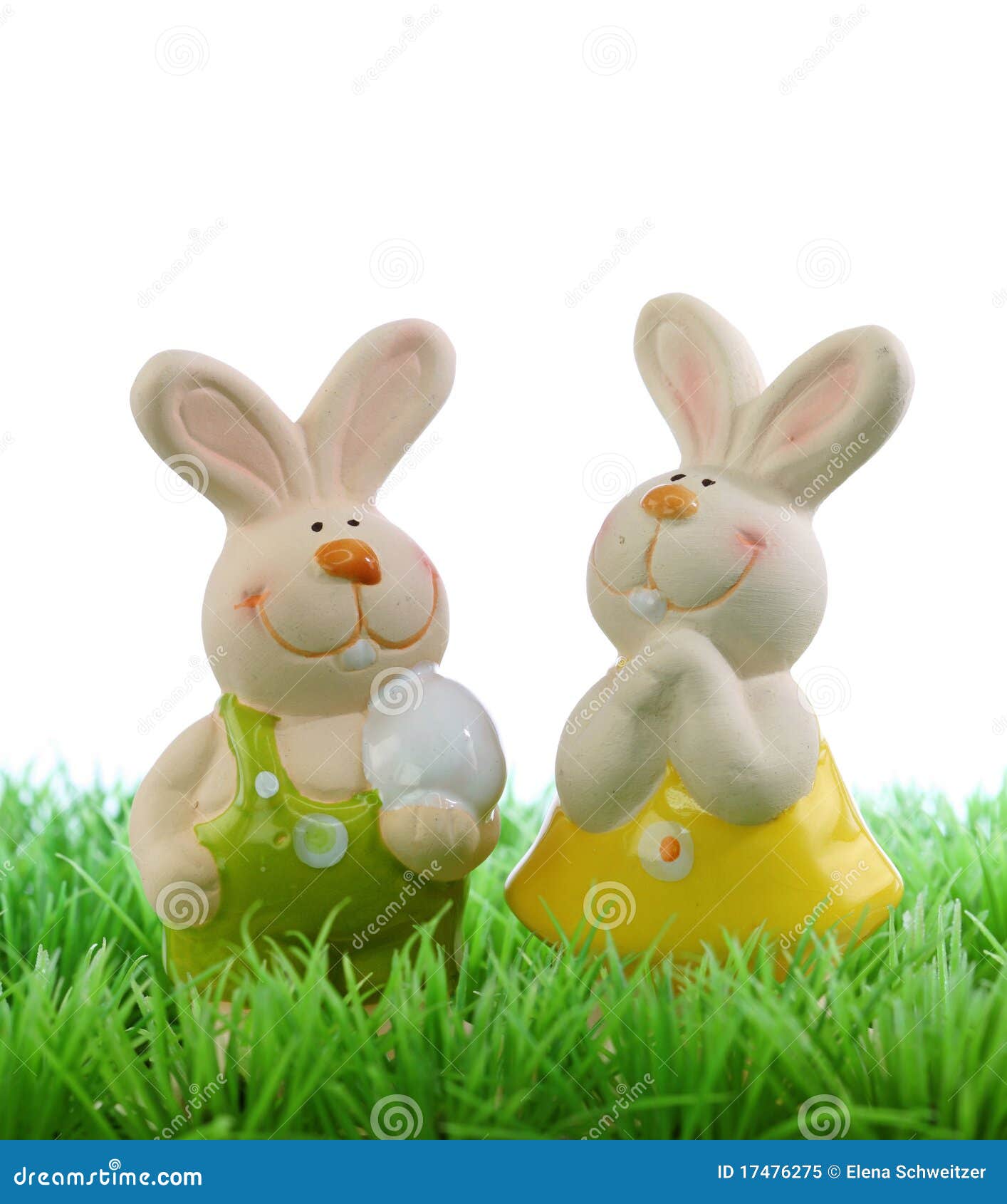 Two easter rabbits stock image. Image of seasonal, traditional - 17476275