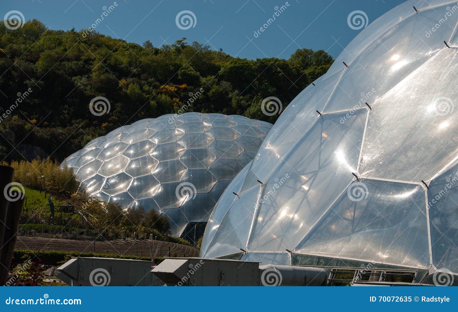 Two Eden Project Biomes Up Close Editorial Image - Image of climate ...