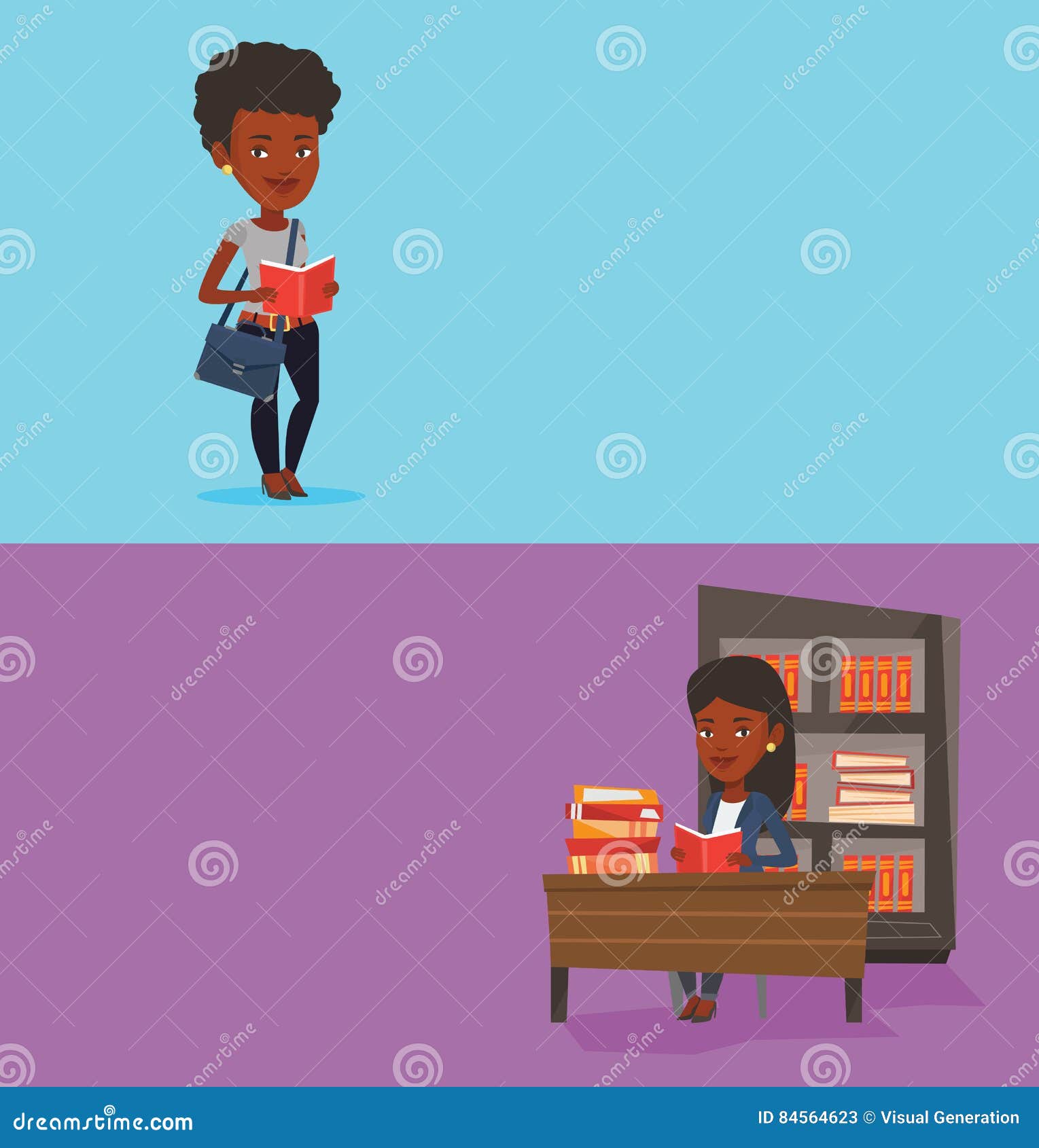 Two Educational Banners with Space for Text. Stock Vector ...