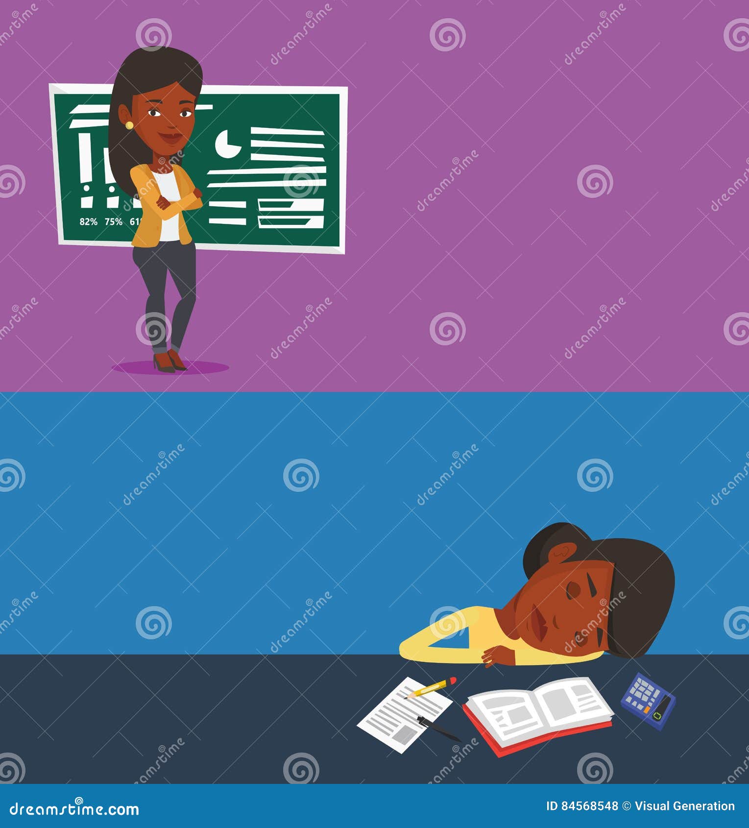 Two Educational Banners with Space for Text. Stock Vector ...