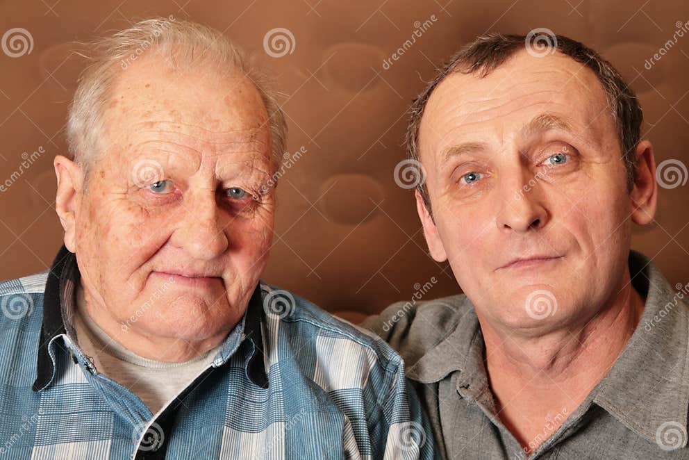 Two elderly men stock image. Image of pair, cheerful, relax - 4206273