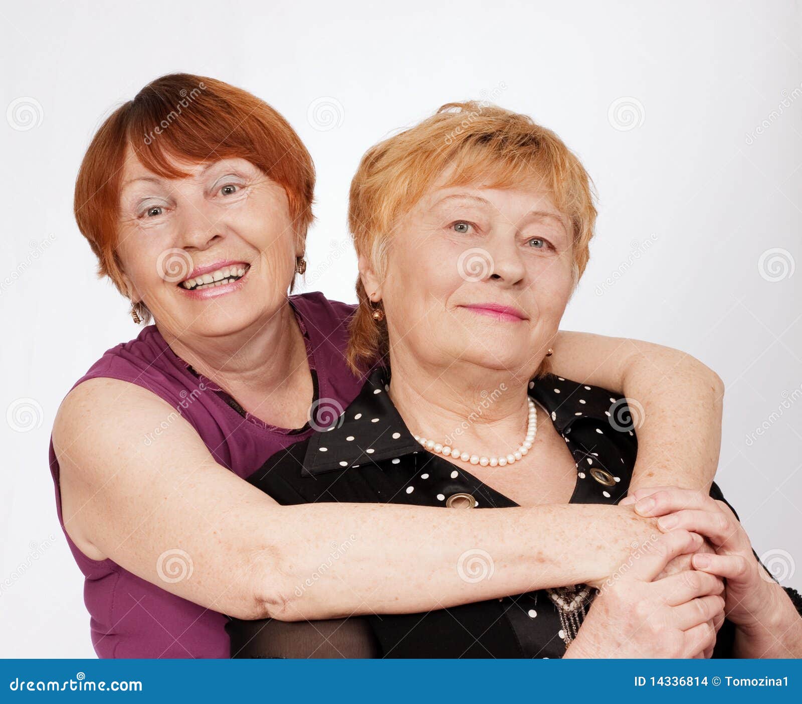 Two Elderly Sisters Stock Images - Image: 14336814