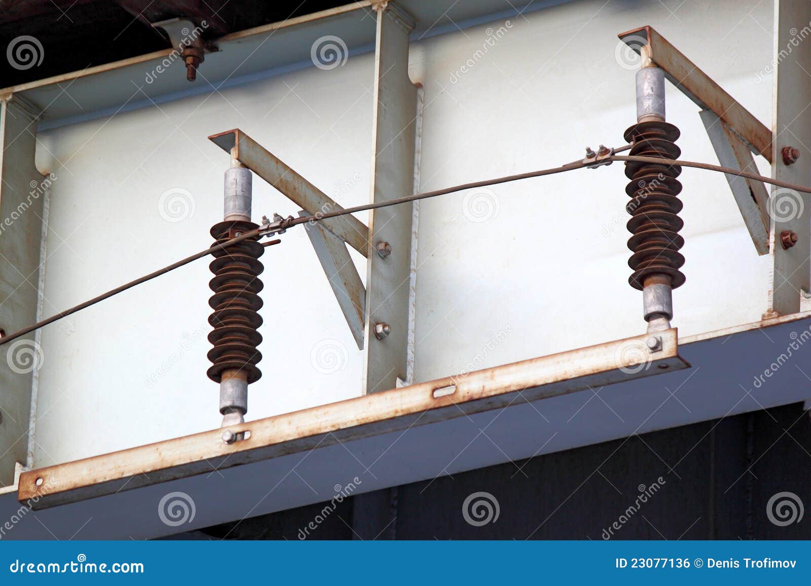 Two electrical insulators stock photo. Image of ampere - 23077136