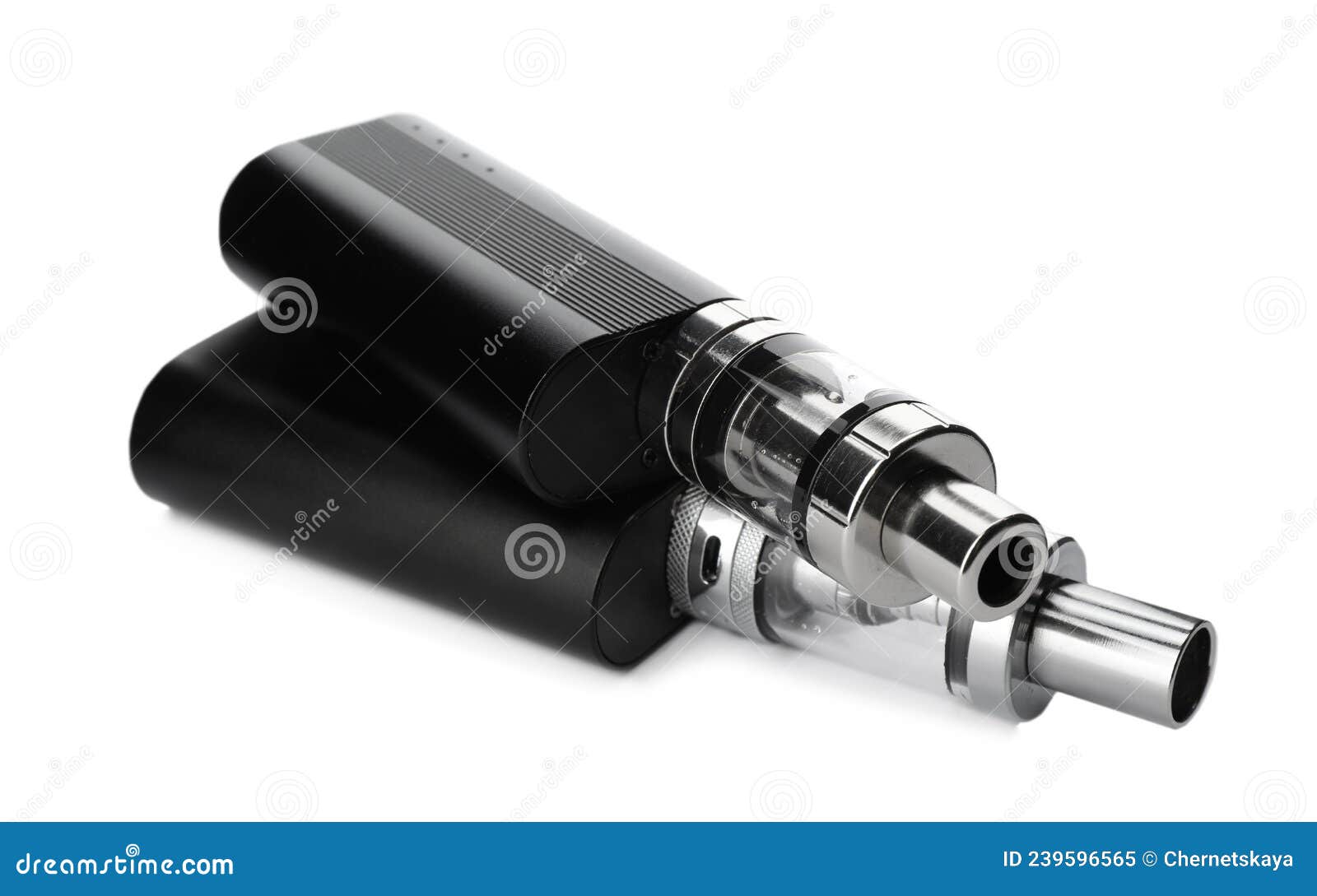 Two Electronic Smoking Devices on White Background Stock Image - Image ...