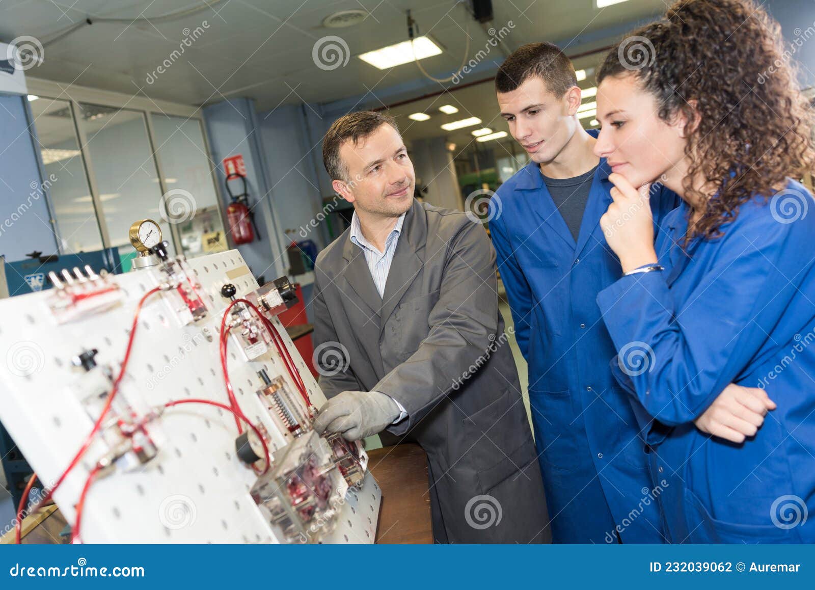 Two Electronic Students in Class Stock Photo - Image of pupil, industry ...