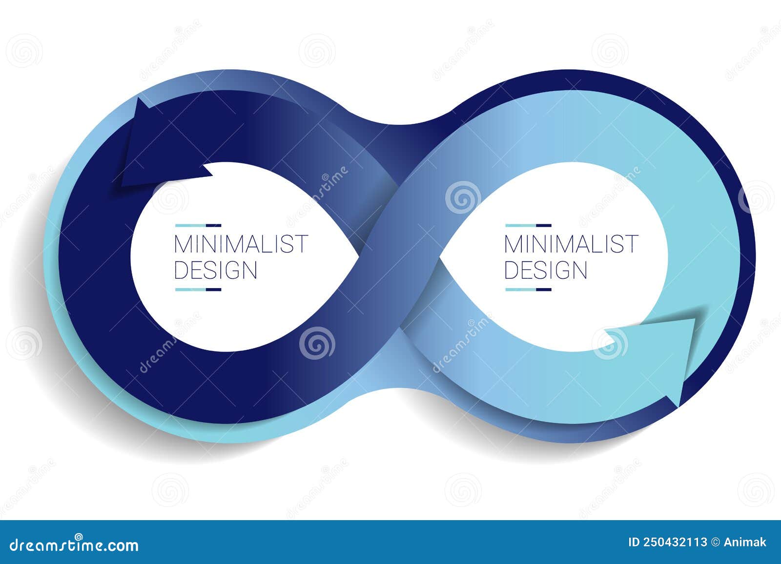Two Elements Scheme, Diagram. Infographic Template Stock Vector ...