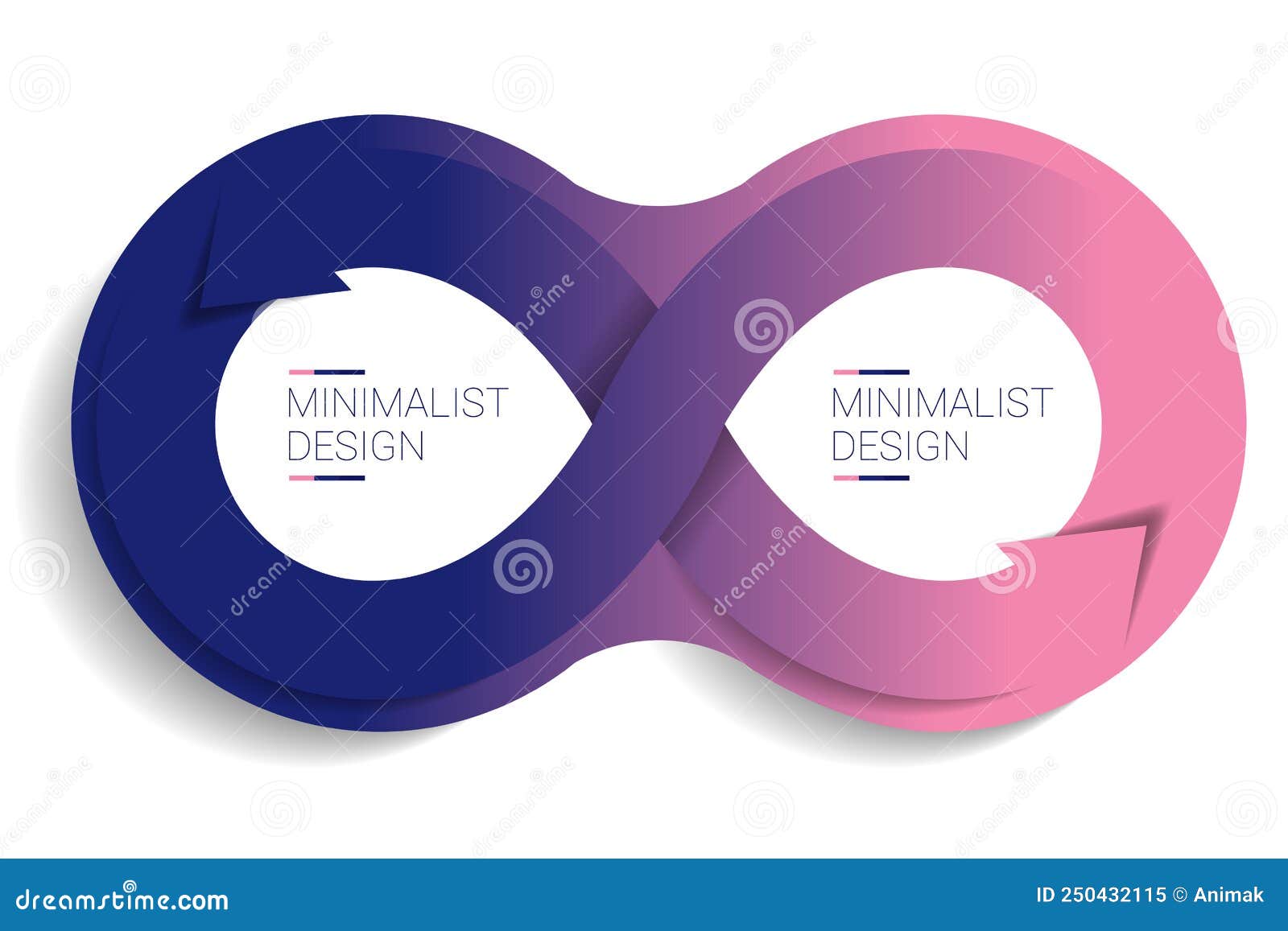 Two Elements Scheme, Diagram. Infographic Template Stock Vector ...