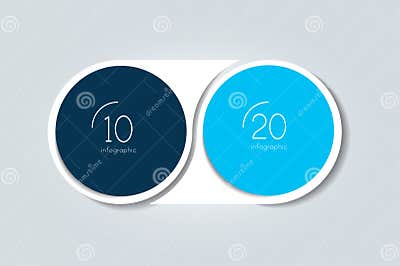 Two Elements Scheme, Diagram. Infographic Template Stock Vector ...