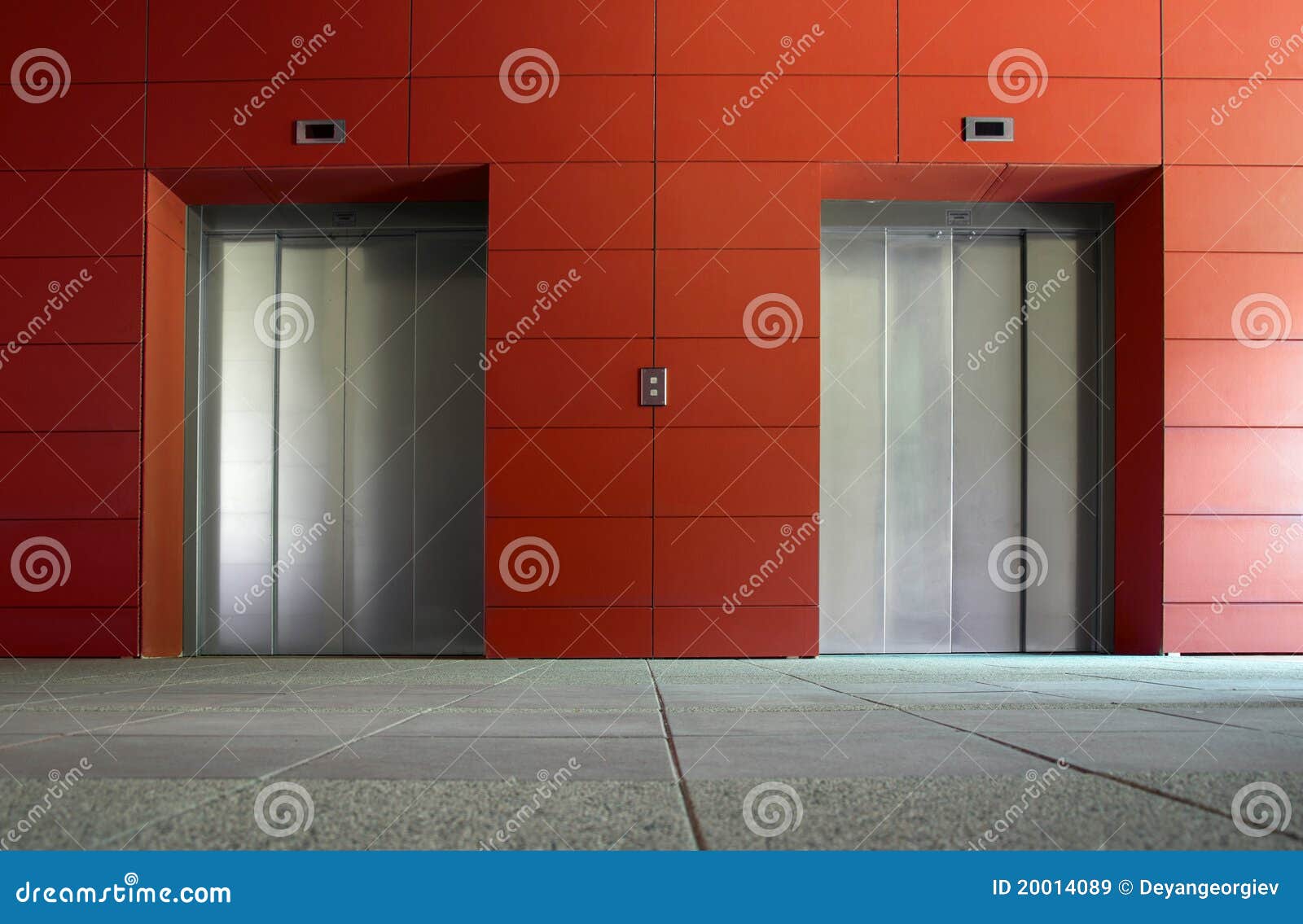 Two elevator doors stock image. Image of futuristic, light - 20014089