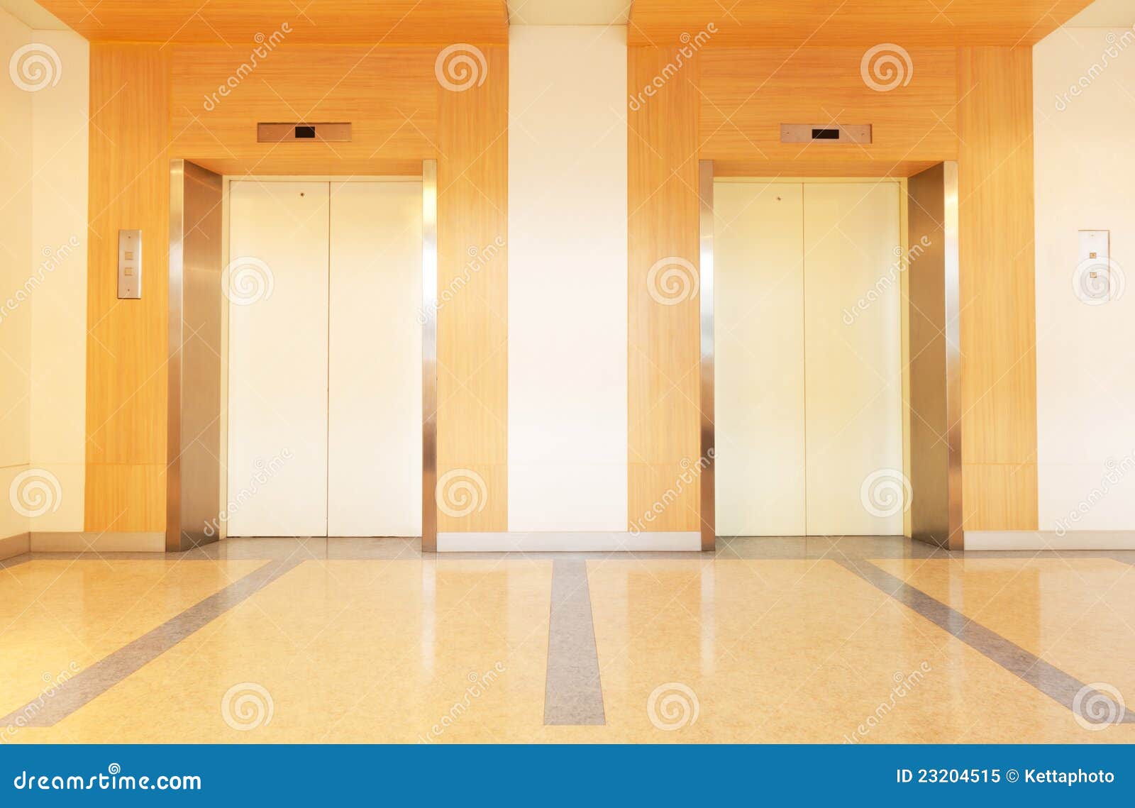 Two elevators stock image. Image of apartment, office - 23204515