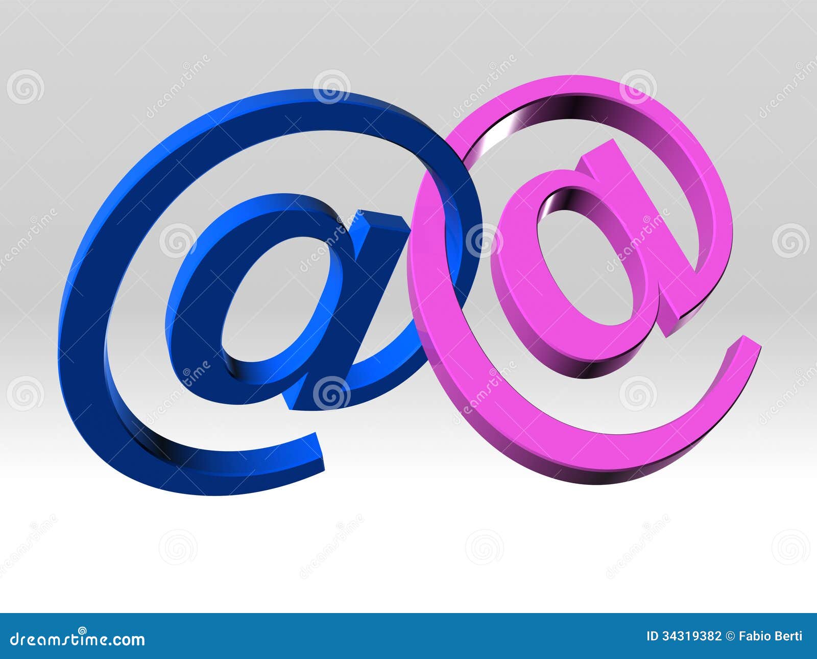 Two email symbol linked stock illustration. Illustration of internet ...