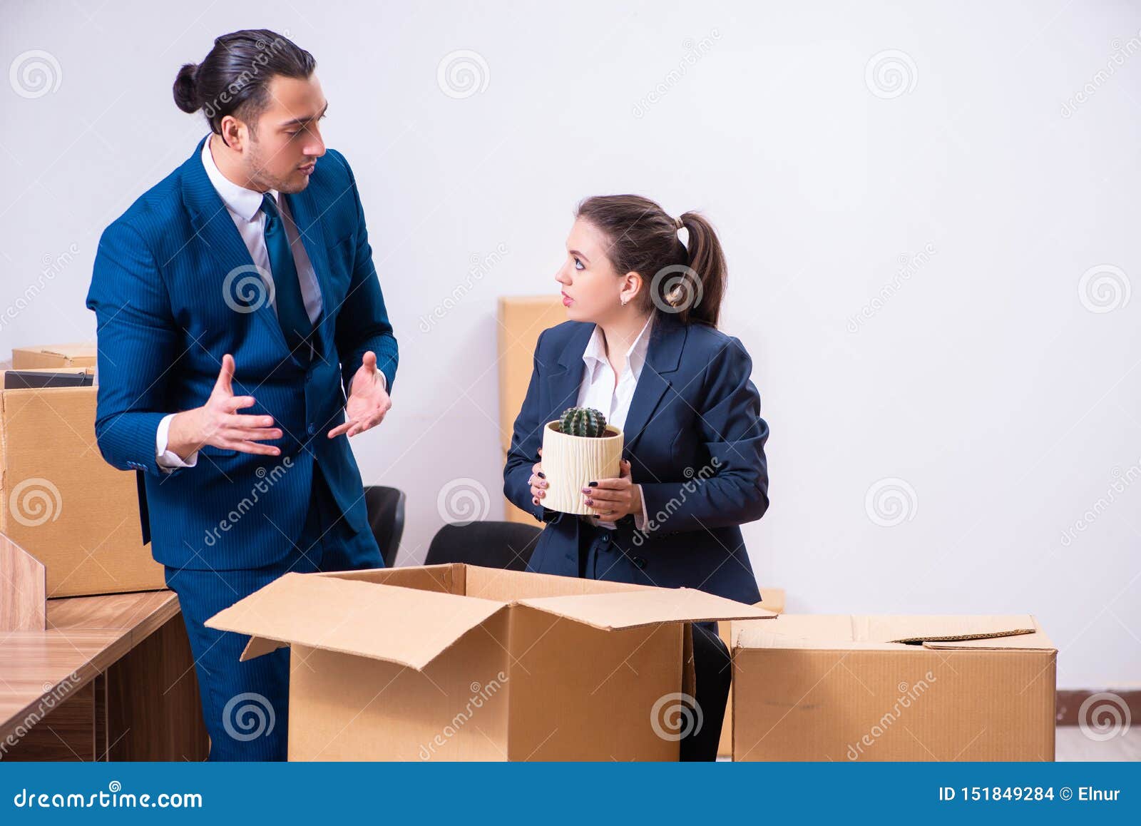 Two Employees Being Fired from Their Work Stock Photo - Image of firing ...