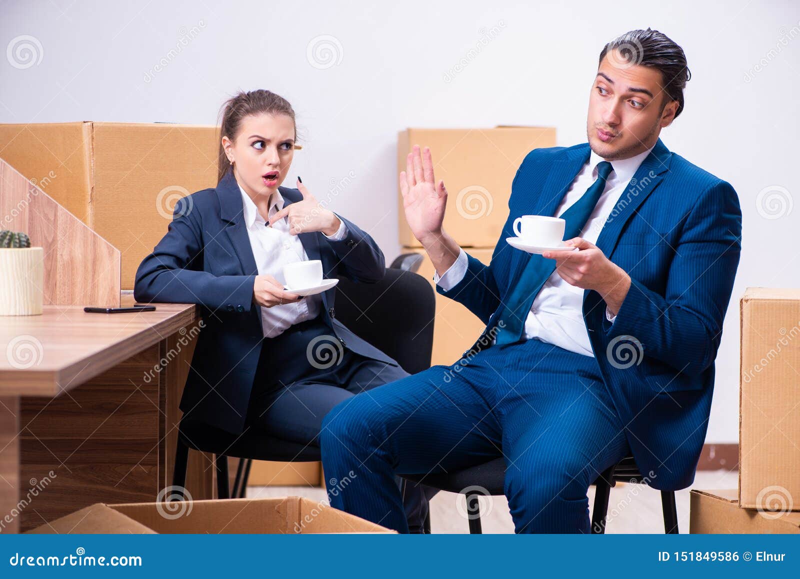 Two Employees Being Fired from Their Work Stock Photo - Image of ...