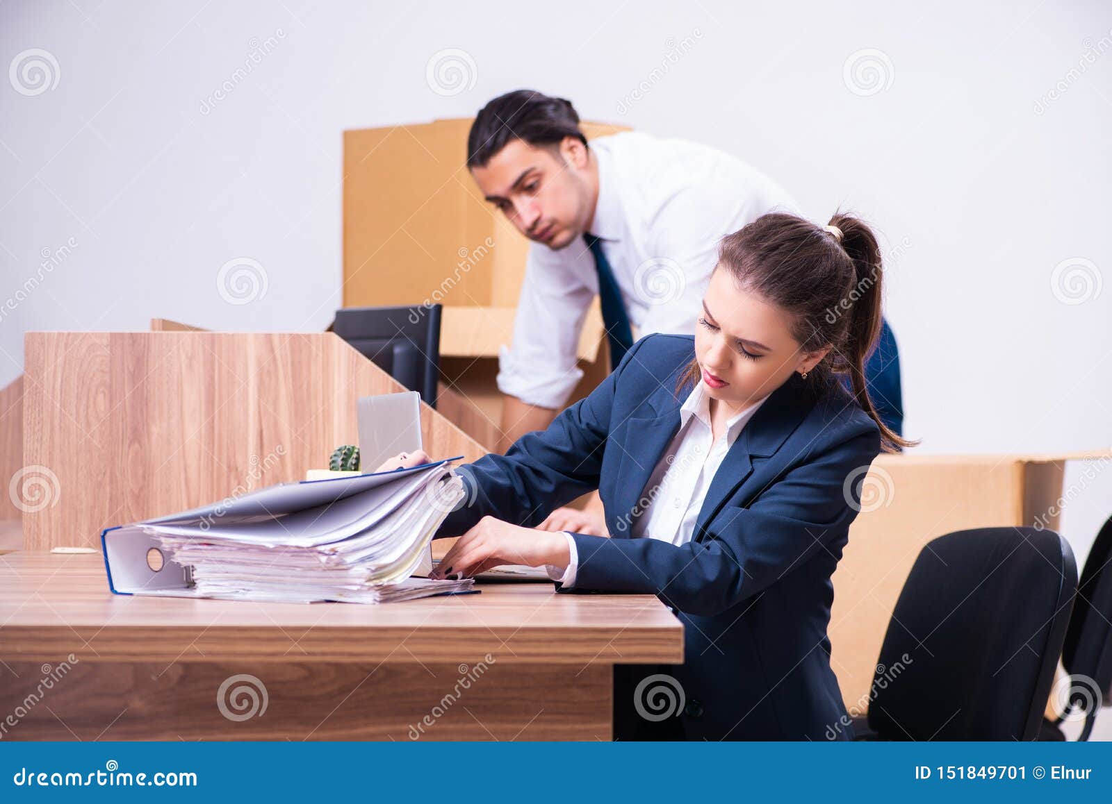 Two Employees Being Fired from Their Work Stock Image - Image of lawyer ...