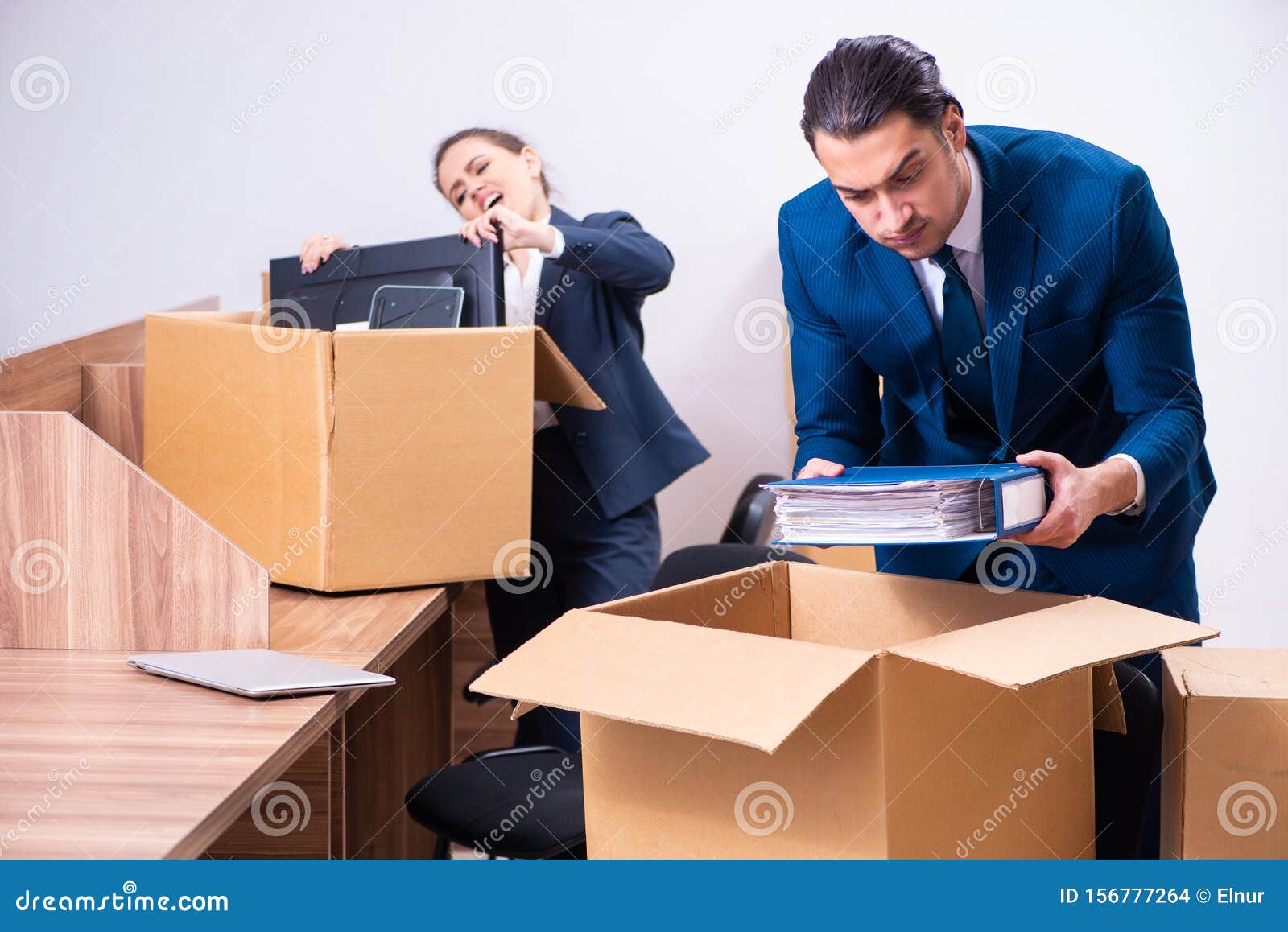 Two Employees Being Fired from Their Work Stock Photo - Image of ...