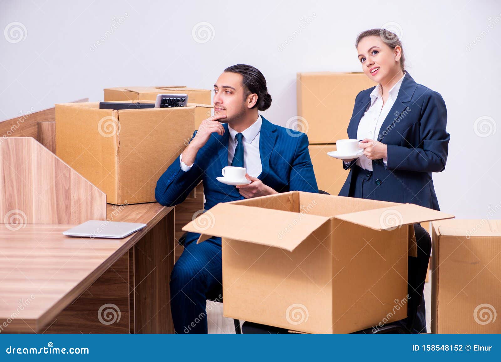 Two Employees Being Fired from Their Work Stock Photo - Image of ...