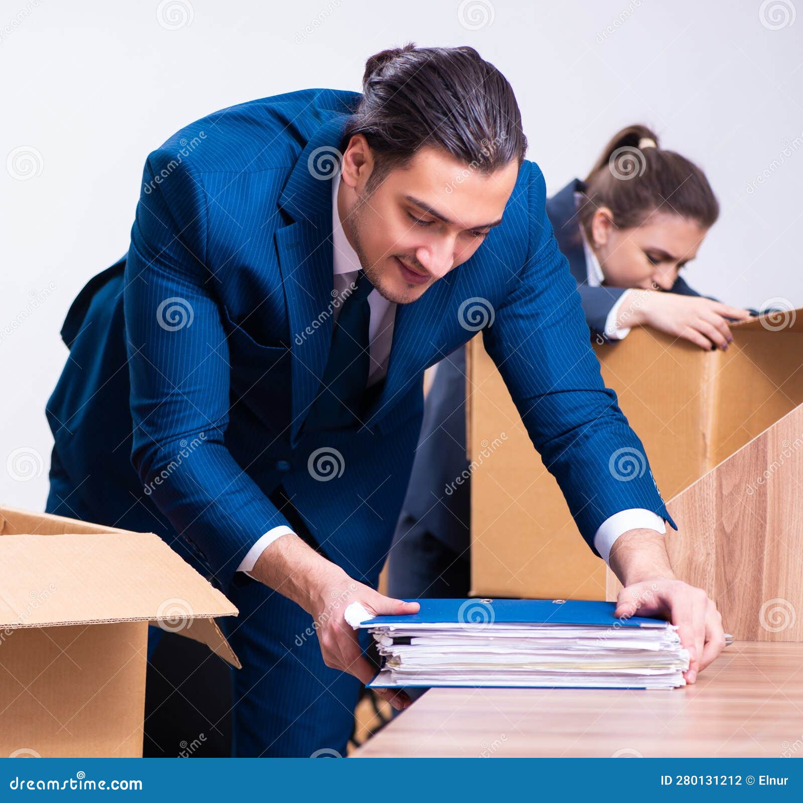 Two Employees Being Fired from Their Work Stock Photo - Image of ...