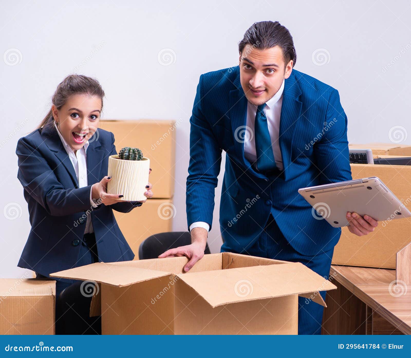 Two Employees Being Fired from Their Work Stock Photo - Image of ...