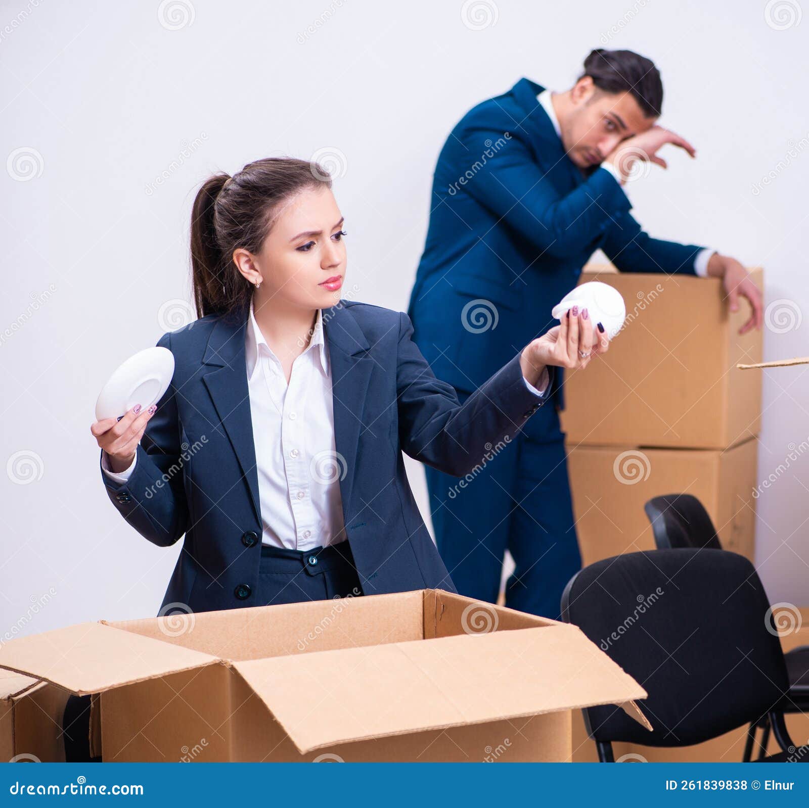 Two Employees Being Fired from Their Work Stock Photo - Image of firing ...