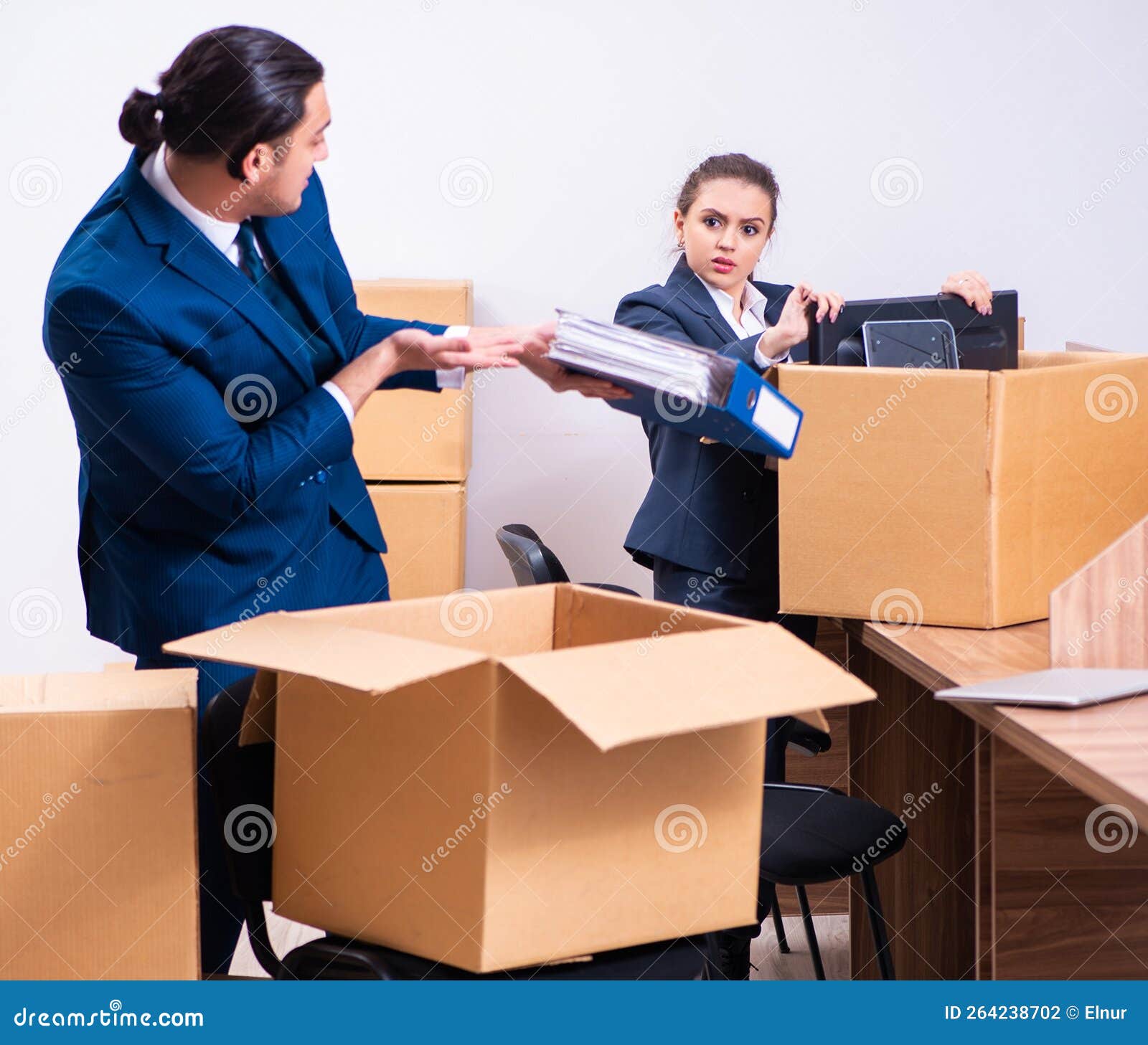 Two Employees Being Fired from Their Work Stock Photo - Image of ...