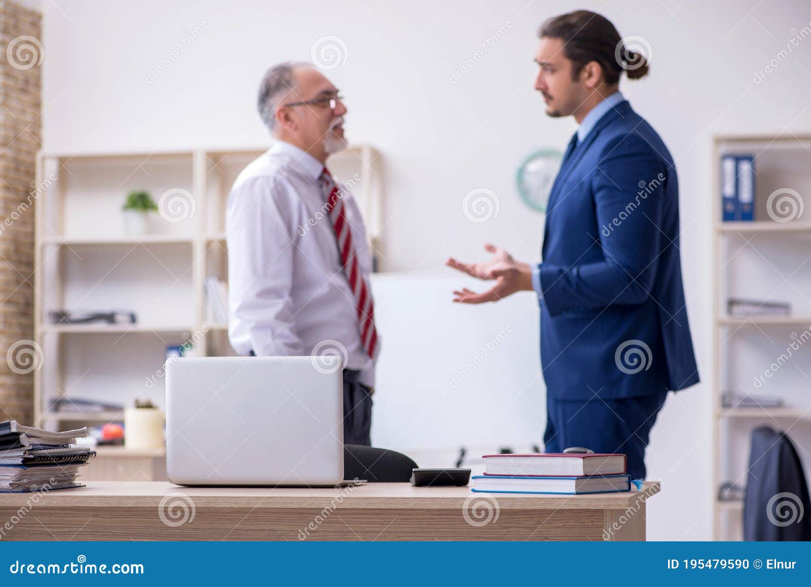 Two Employees in the Office Stock Photo - Image of colleagues, partners ...
