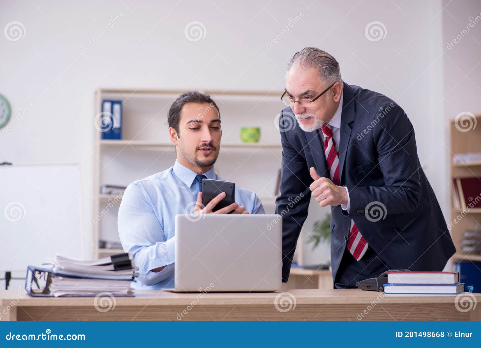 Two Employees in the Office Stock Photo - Image of assistant ...