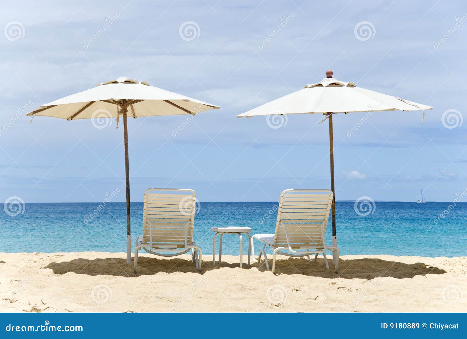 Two Chairs By The Ocean Wallpaper